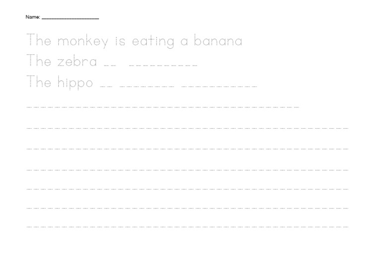 U8 Writing Sentences | PDF