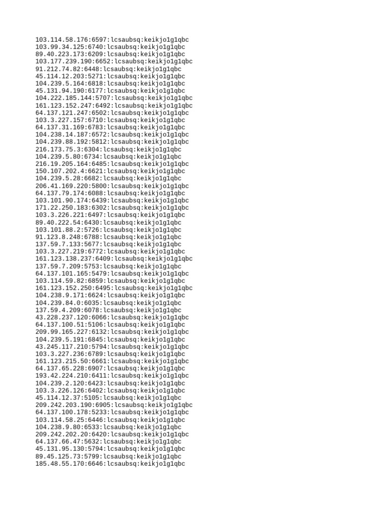 Webshare 500 Proxies | PDF