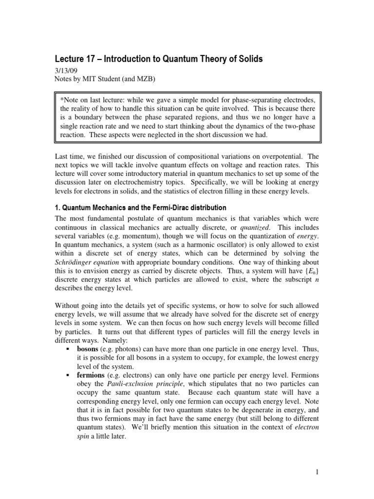 MIT10 626S14 Lec17 | PDF | Quantum Mechanics | Schrödinger Equation