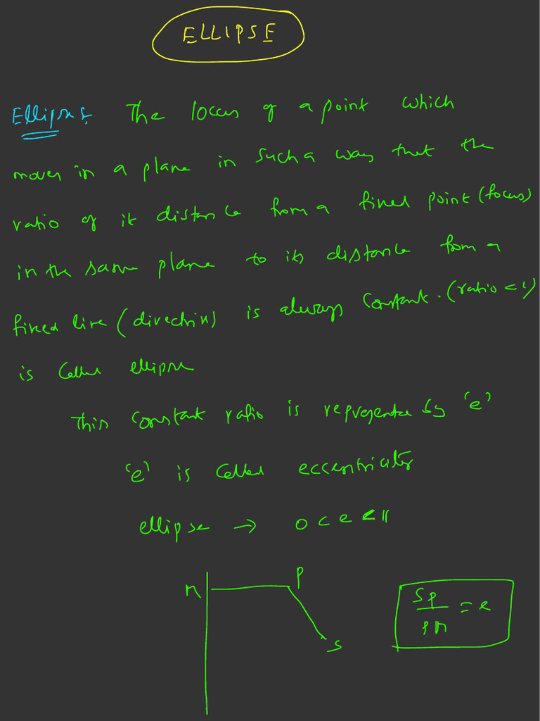 Understanding Ellipses: Definitions and Properties | PDF | Ellipse ...