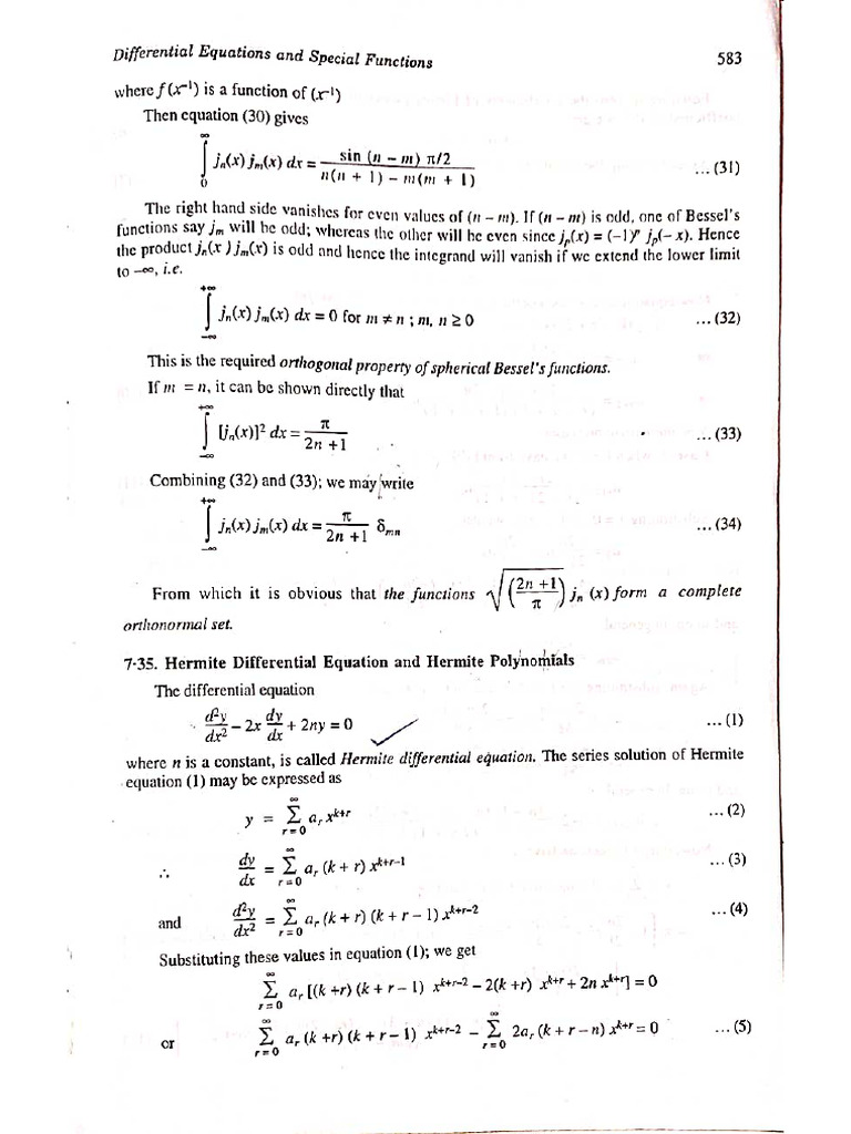 Hermite Differential | PDF
