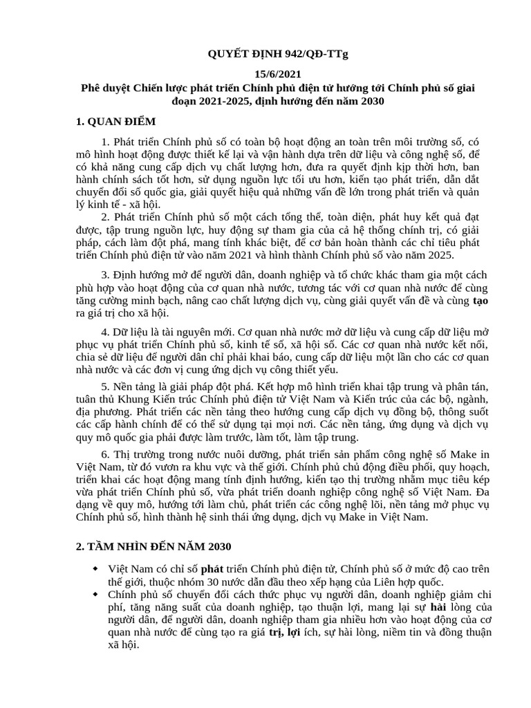 QUYẾT ĐỊNH 942 | PDF