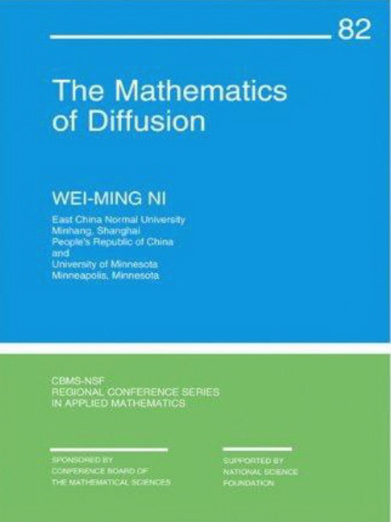The Mathematics of Diffusion (Wei-Ming Ni) | PDF | Mathematics ...