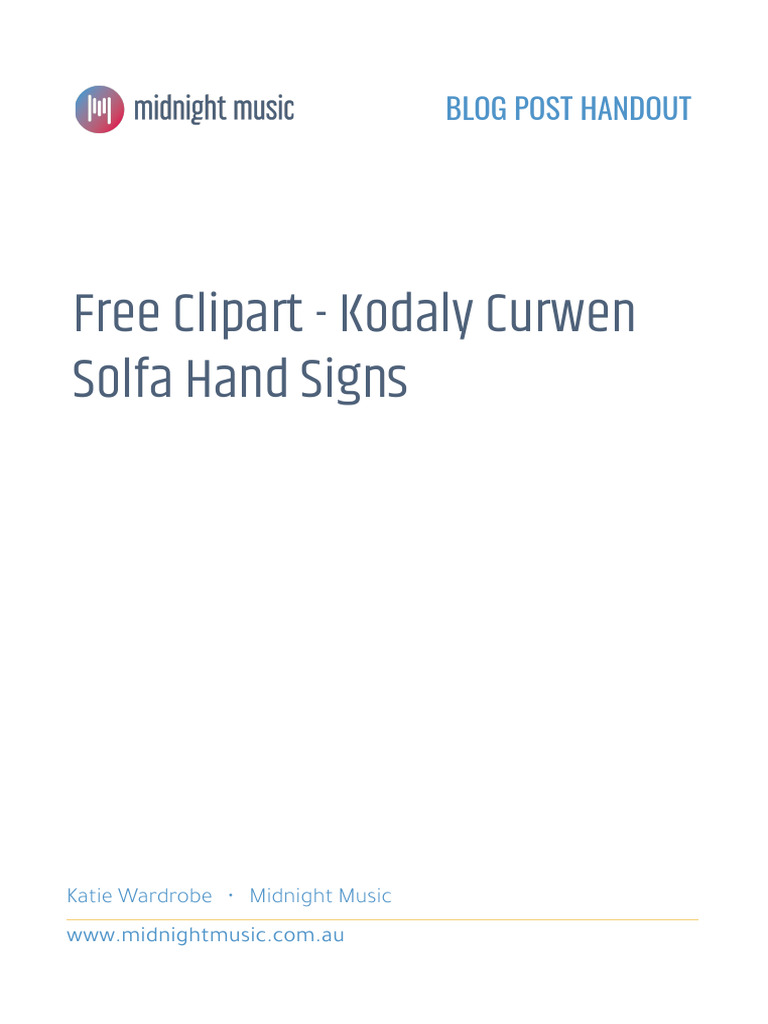 Kodaly Curwen Solfa Hand Signs | PDF | Software | Apple Inc.