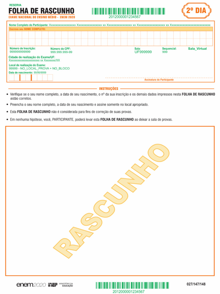 2 Dia ENEM - Rascunho Final | PDF