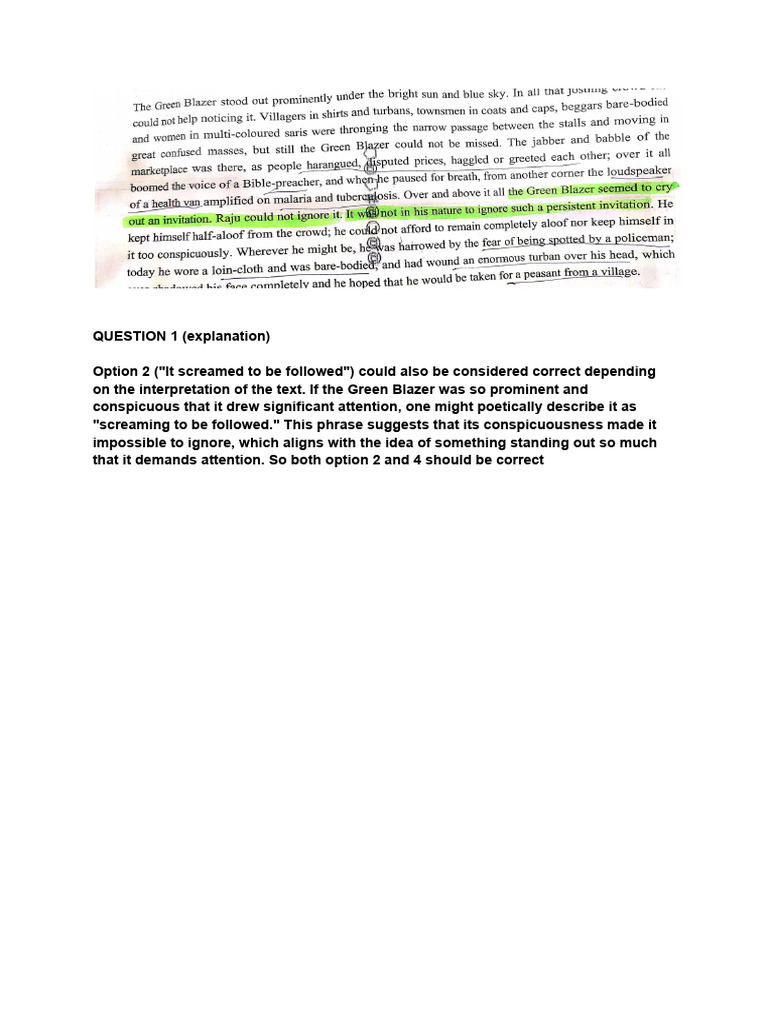 Challenge Answer Key 1 | PDF