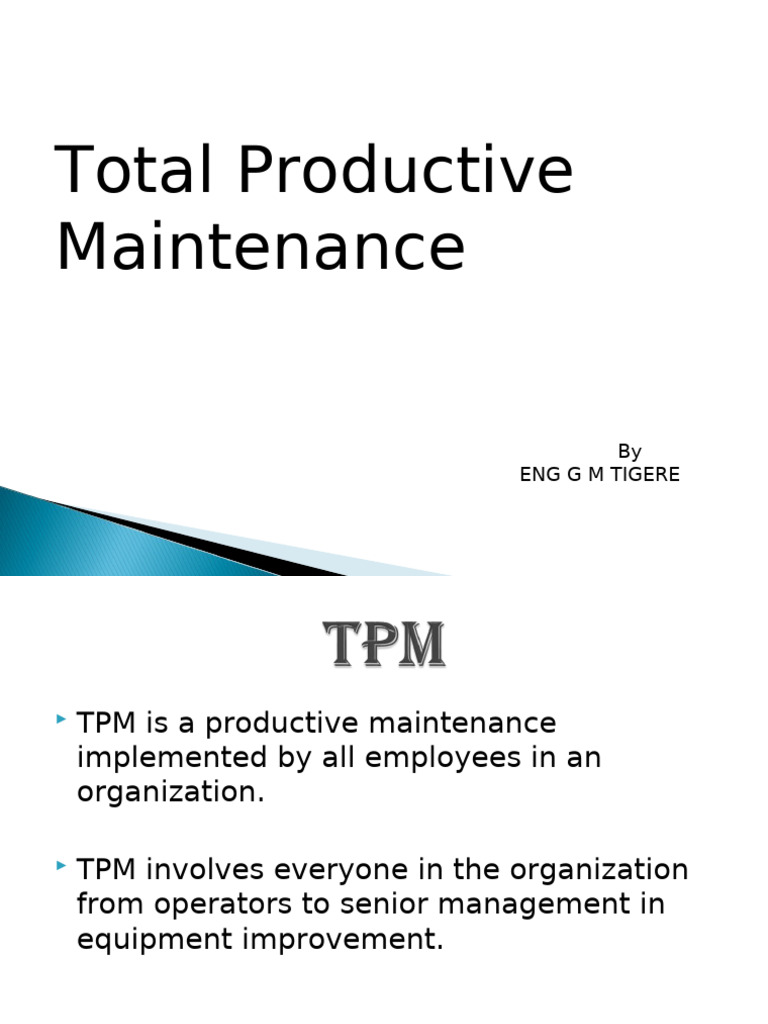 Total Productive Maintenance | PDF | Business