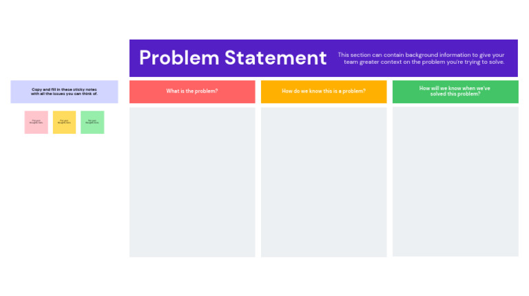 Problem Statement Team Whiteboard in Colorful Style PDF | PDF