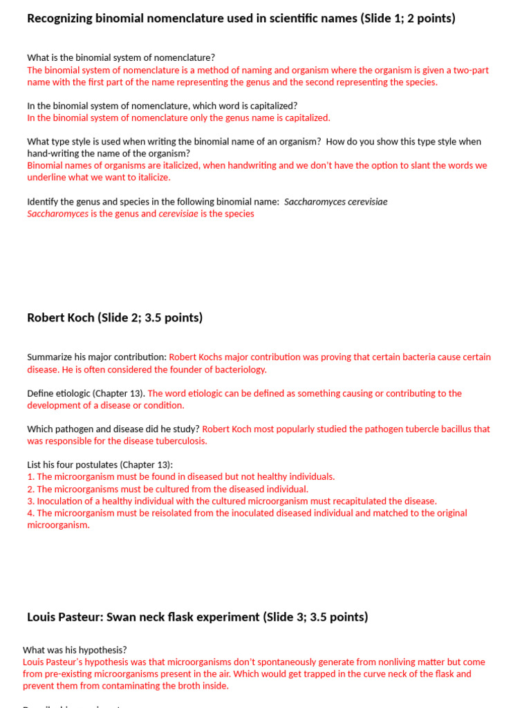 Week 1 Assignment Microbial Classification Experimentation and Mutation ...