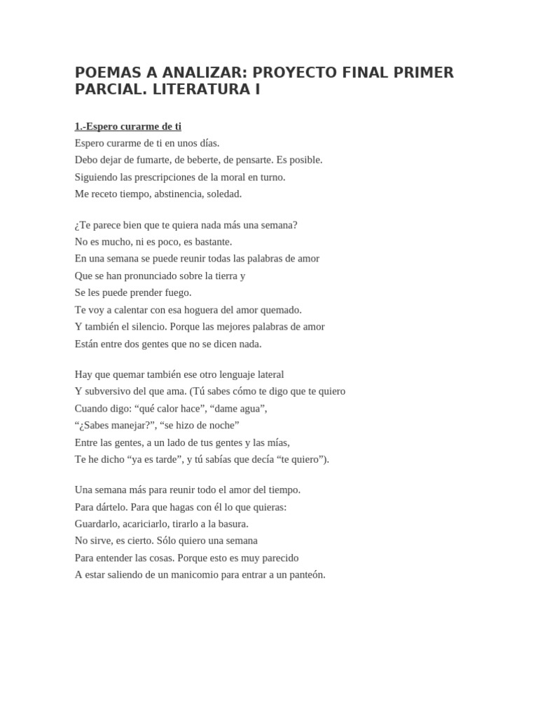 Poemas A Analizar | PDF