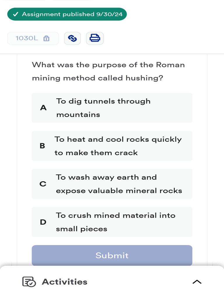 Roman Mining Method: Hushing Purpose | PDF