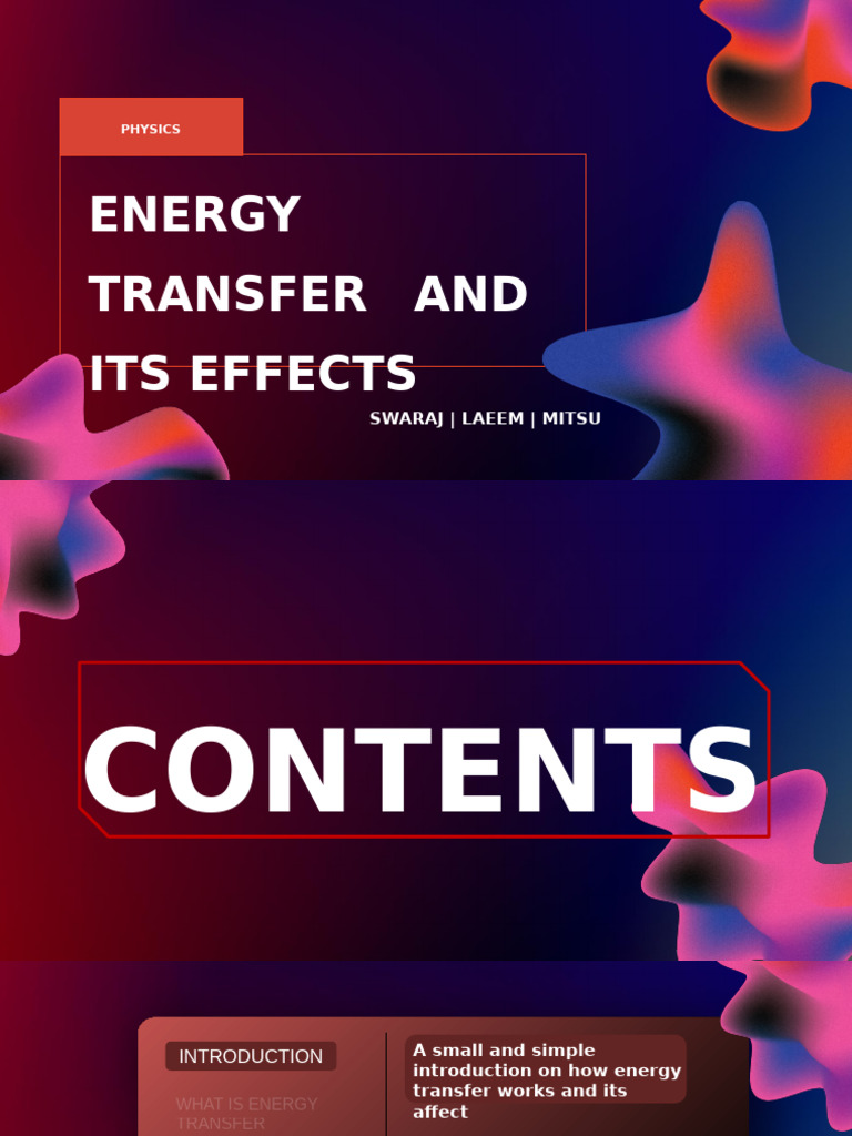 Physics Energy Transfer | PDF | Climate Change | Energy Development
