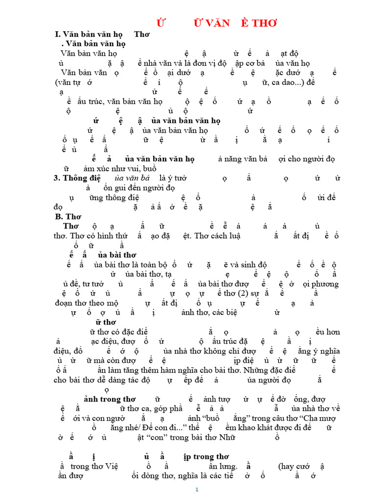 1. CHUYÊN ĐỀ ĐỌC- HIỂU THO TRỮ TÌNH - HSG | PDF