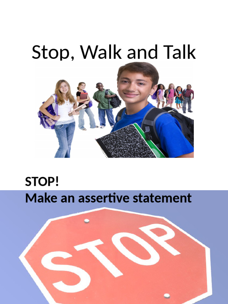 Stop, Walk and Talk | PDF
