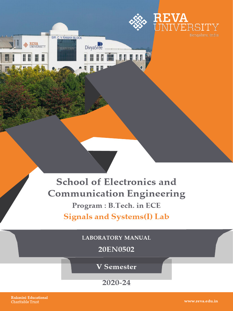 Signals and Systems Lab Manual ECE | PDF | Fourier Transform | Convolution