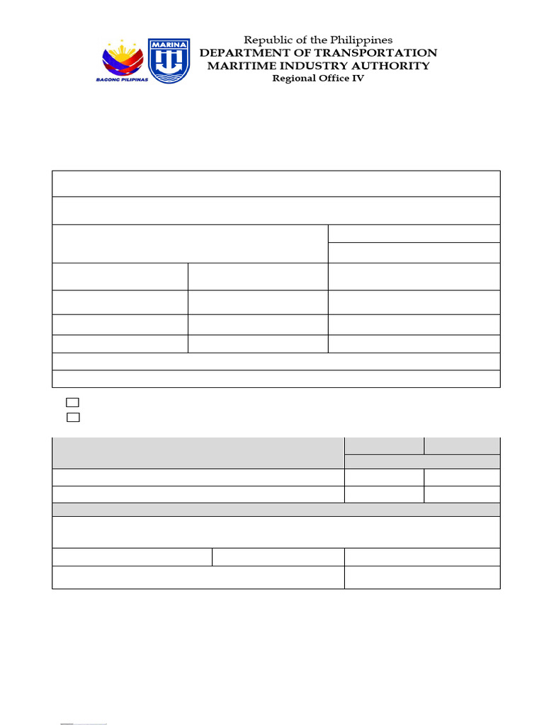 COC Renewal Application Guidelines | PDF | Watercraft | Ships