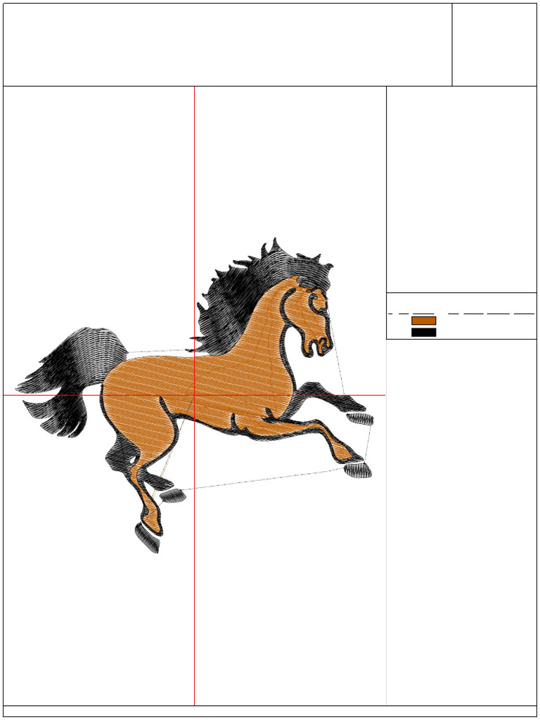Running Horse Embroidery Design Specs | PDF | Textile Arts