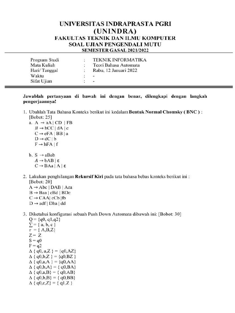 Upm Tba 2021 - 2022 | PDF