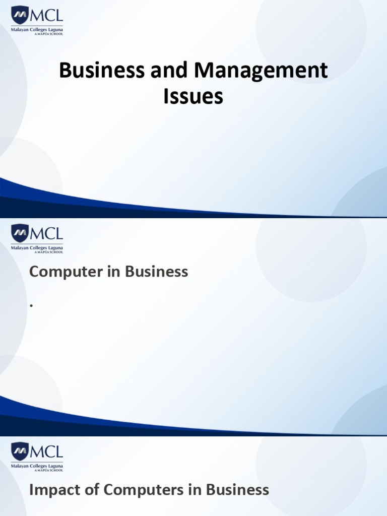 Business and Management Issues | PDF | Databases | World Wide Web