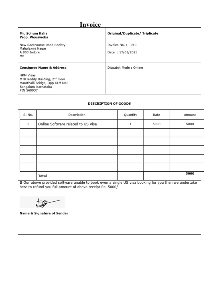 Invoice | PDF