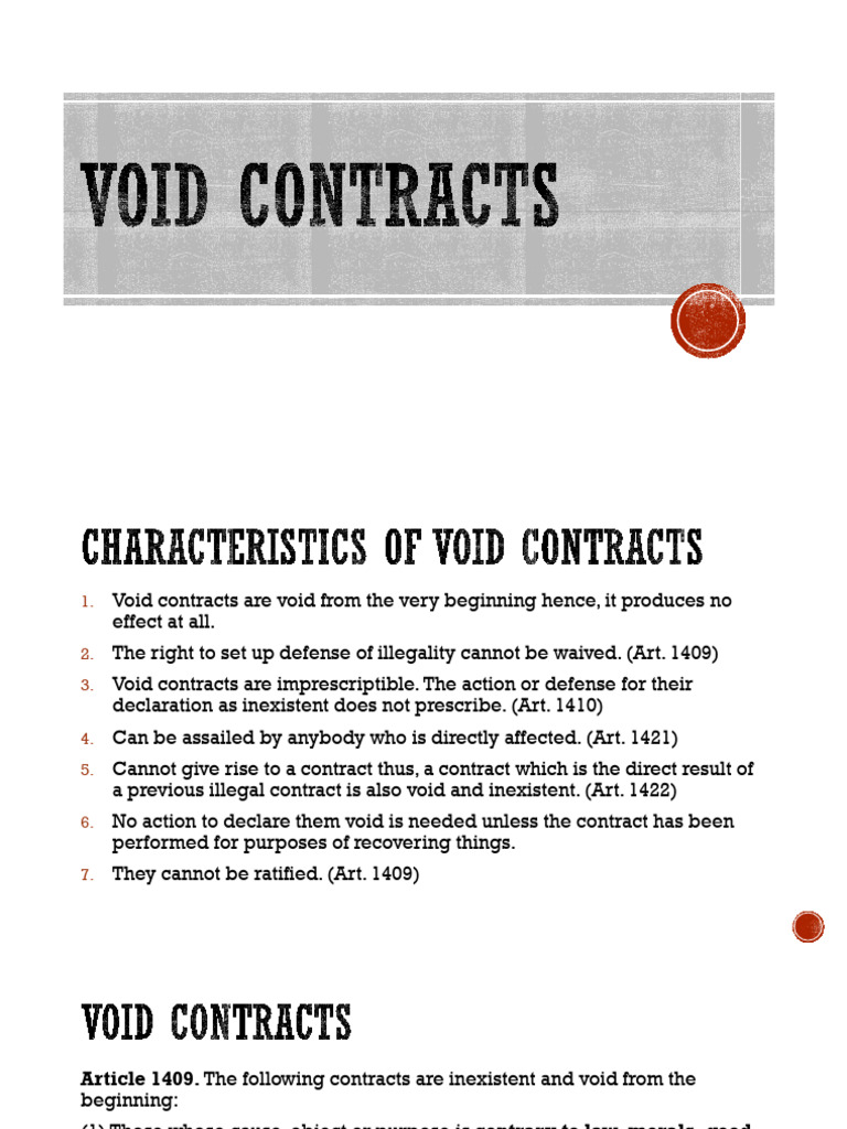 Void Contracts | PDF | Interest | Usury