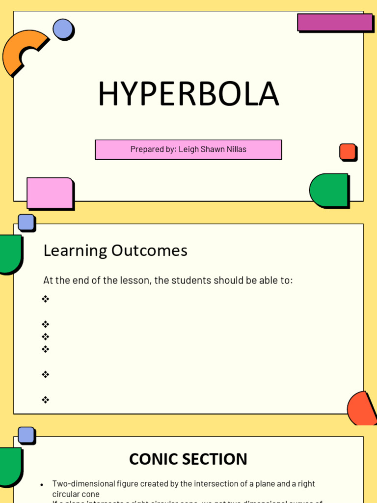 HYPERBOLA | PDF | Geometry | Elementary Geometry