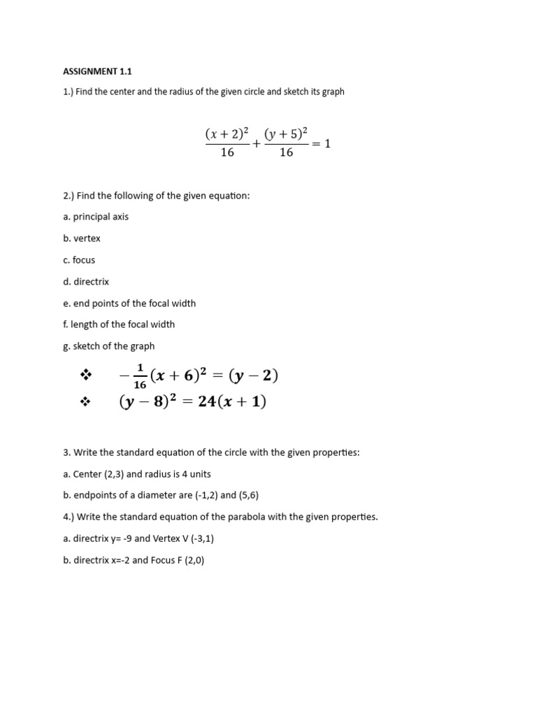 Assignment 1.1 | PDF
