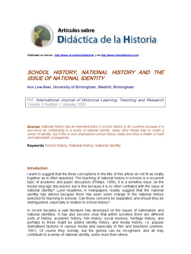 School History | PDF | Curriculum | United Kingdom