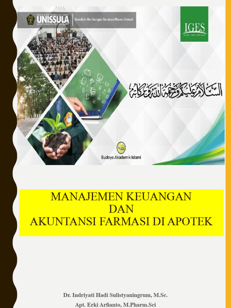 Manajemen Keuangan Dan Akuntansi Farmasi Di Apotek | PDF