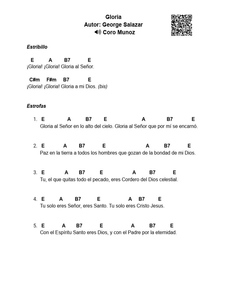 Gloria George Salazar (Coro Munoz) | PDF