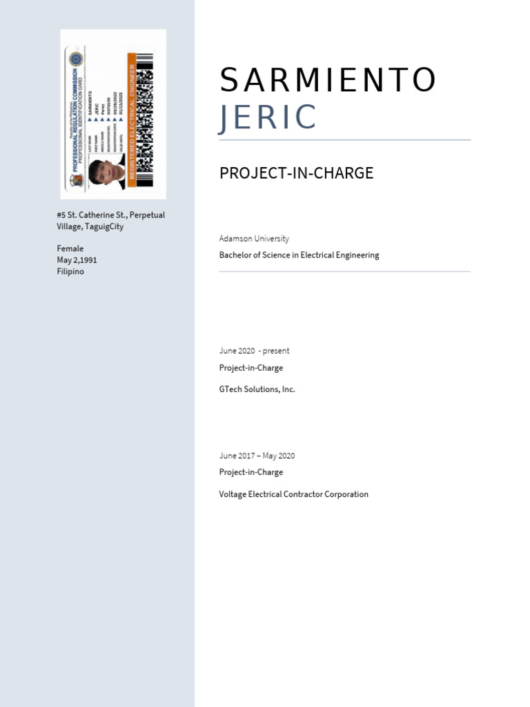 (1_ENGR) 24-00156_Project-in-Charge (1) | PDF