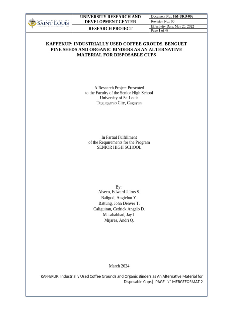 Research-Final-Editing | PDF | Plastic | Biodegradation