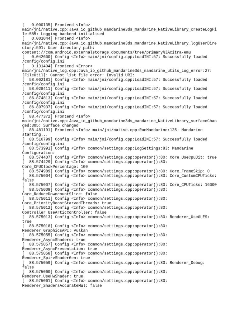 Mandarine Log.txt.Old | PDF | Computing Platforms | Computer Engineering