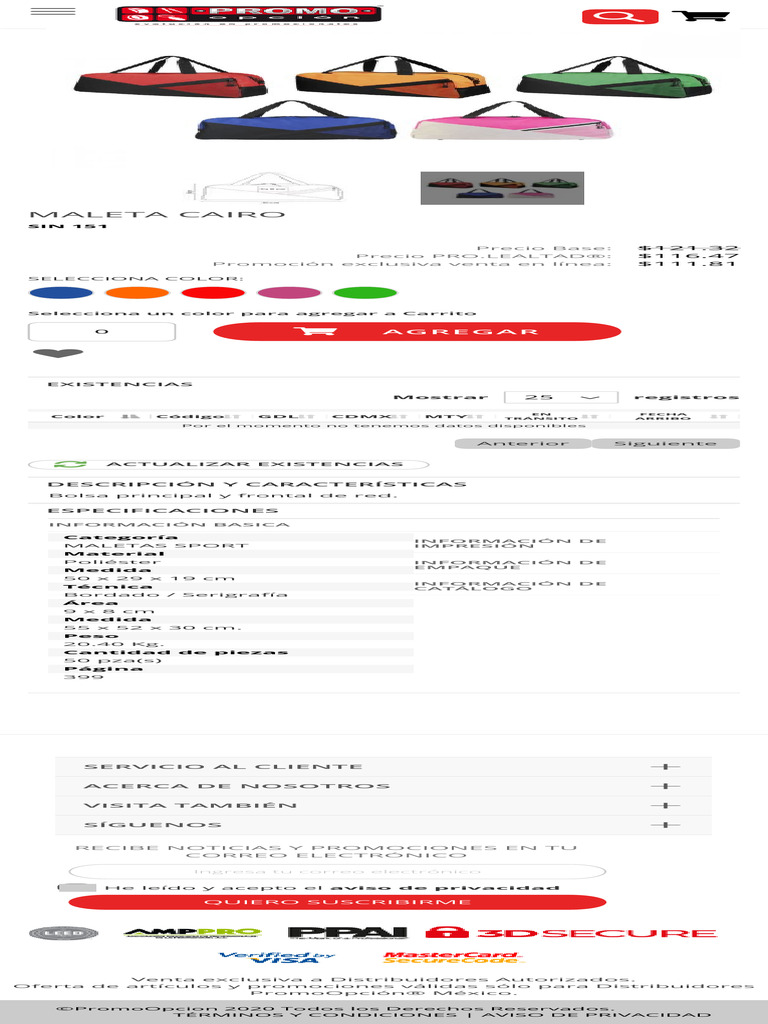 MALETA CAIRO Promocionales para Todas Las Necesidades | PDF