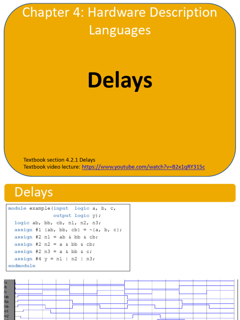 L5 Delays | PDF | Hardware Description Language | Simulation