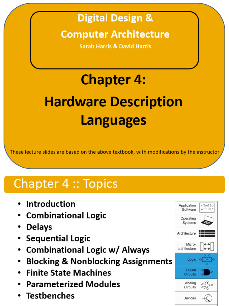 L4a Intro To SystemVerilog | PDF | Hardware Description Language | Computer Engineering