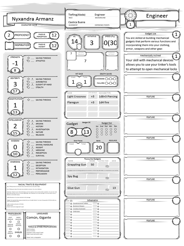 Nyxandra - Ingeniera - Partida Aaron | PDF
