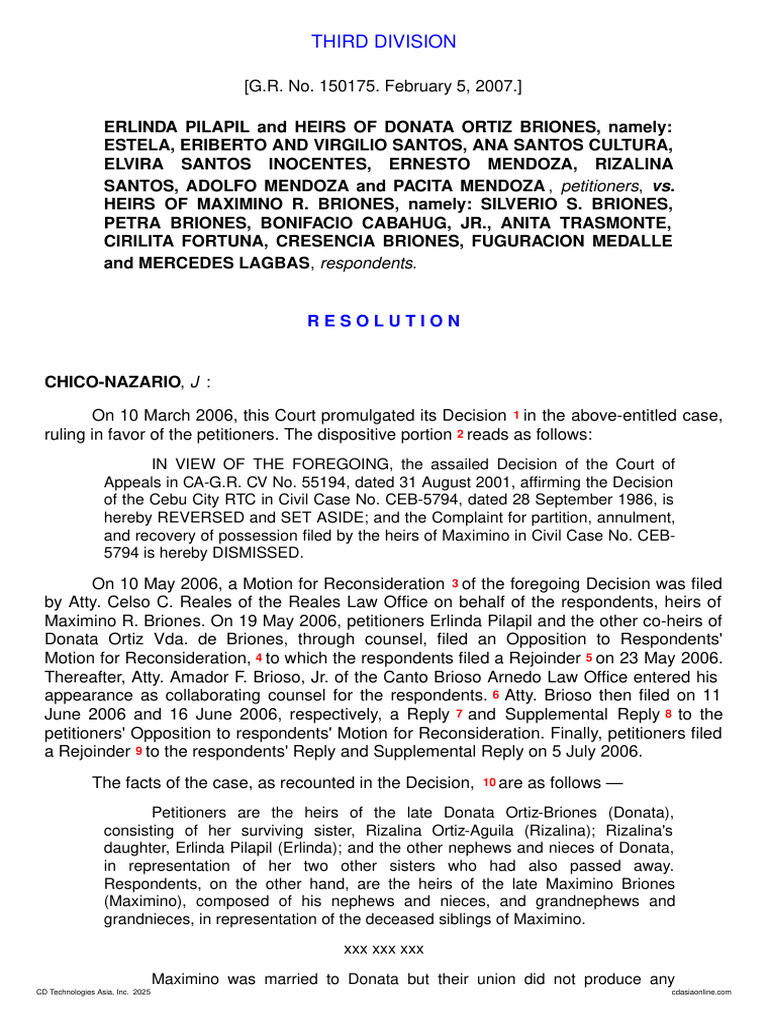 Pilapil v. Heirs of Briones | PDF | Evidence (Law) | Common Law