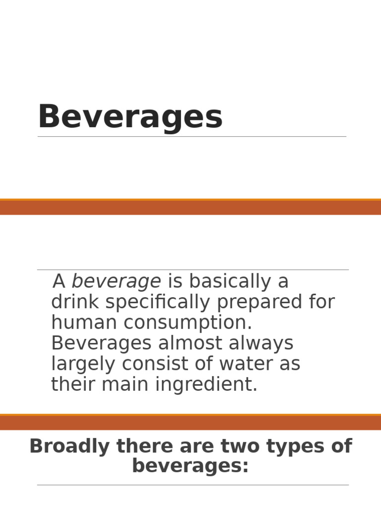 Types of Alcoholic and Non-Alcoholic Beverages | PDF | Alcoholic ...