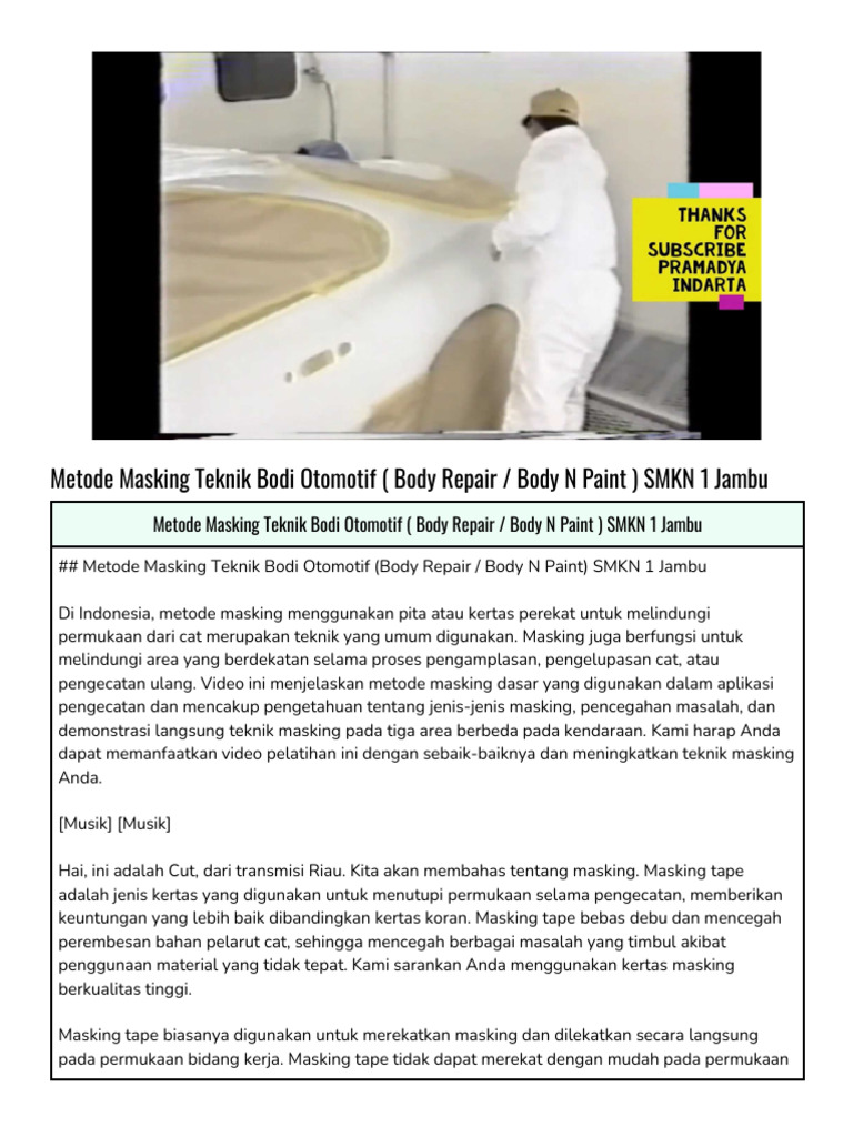 Body N Paint) + Transkip | PDF