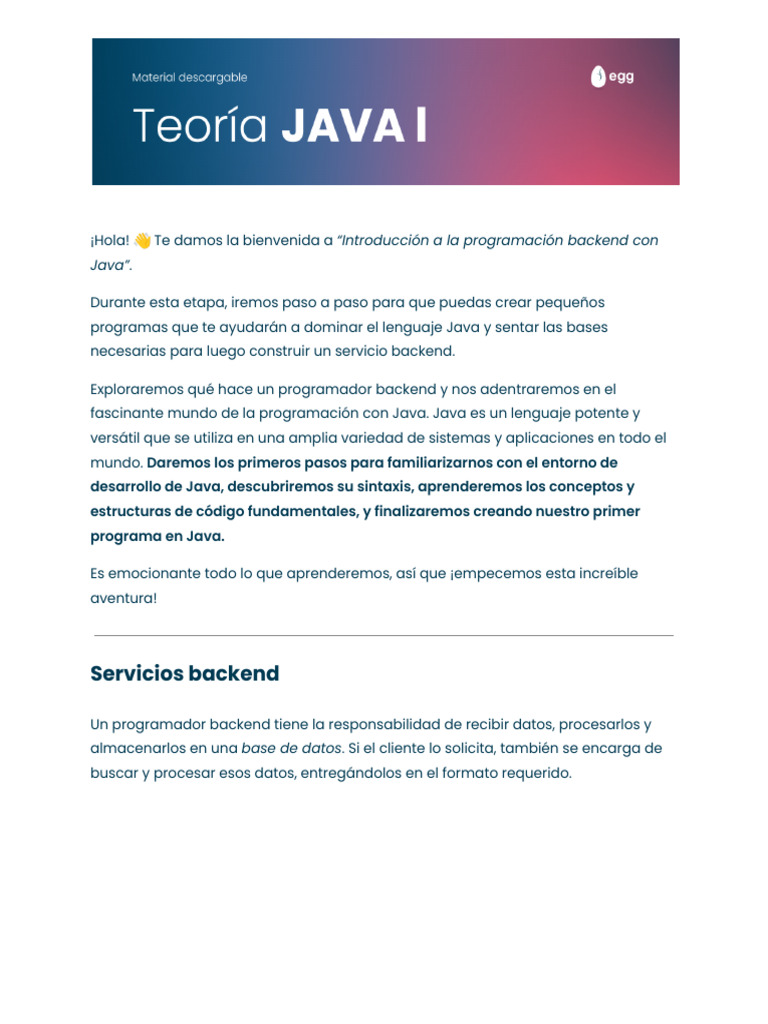 3 - Java | PDF | Java (lenguaje de programación) | máquina virtual de Java