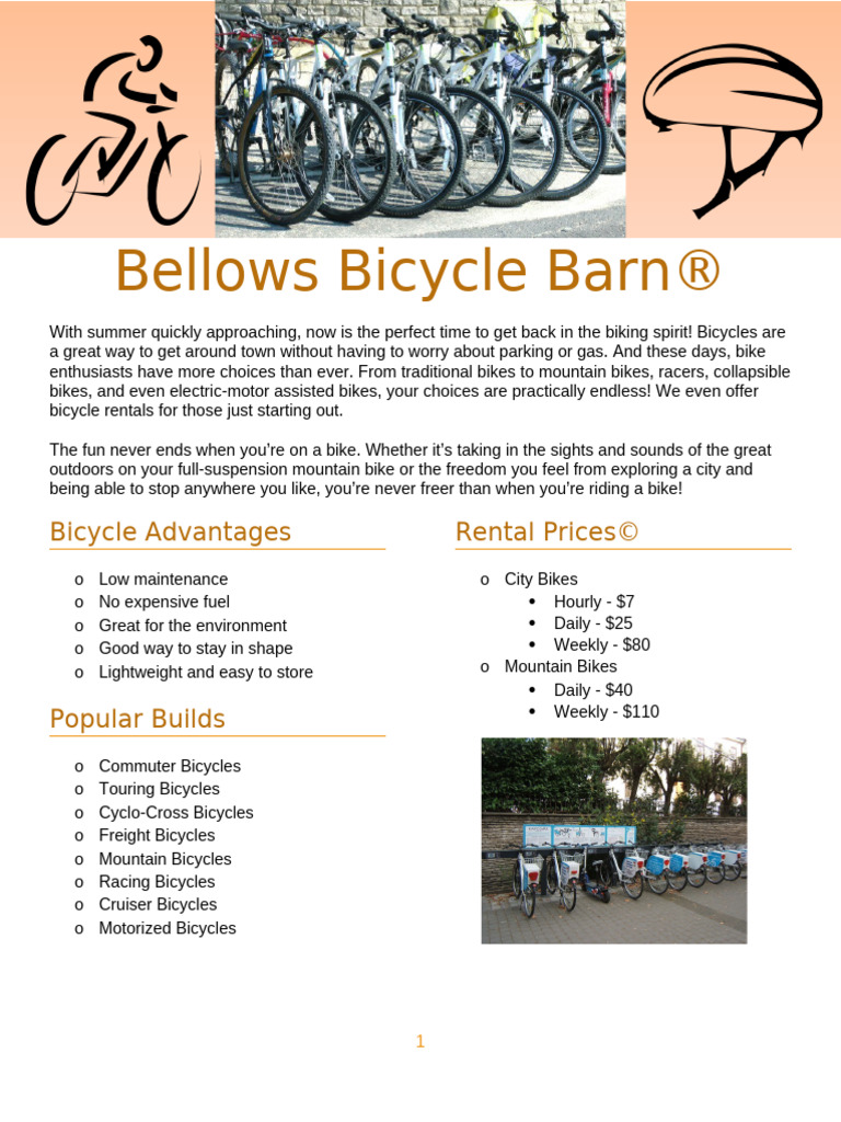 Bicycles | PDF