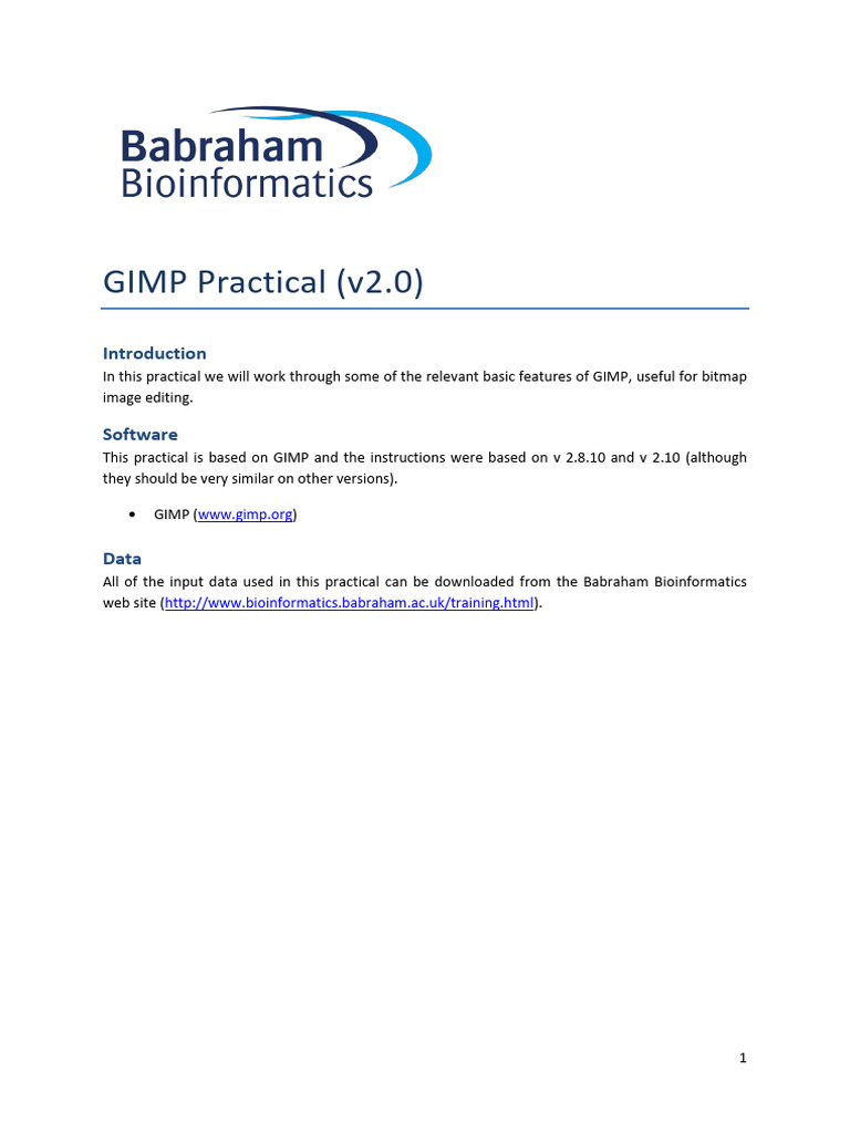 GIMP Practical | PDF | Computer Graphics | Computing