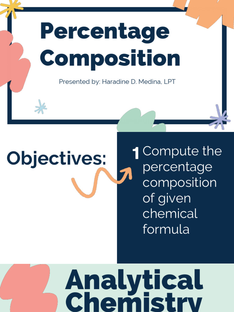 Chem1_Percentage-Composition | PDF | Mole (Unit) | Chemistry