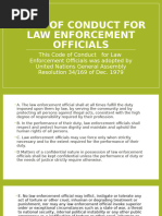 Law Enforcement Code of Ethics | PDF