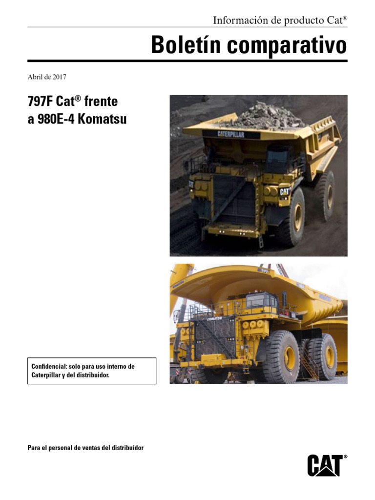 Boletin Infromativo 797F | PDF | Neumático | Camión