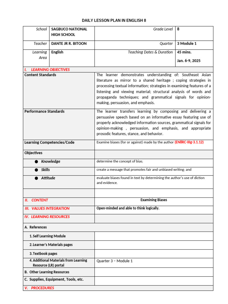 DLP8-MODULE 1 | PDF | Bias | Learning