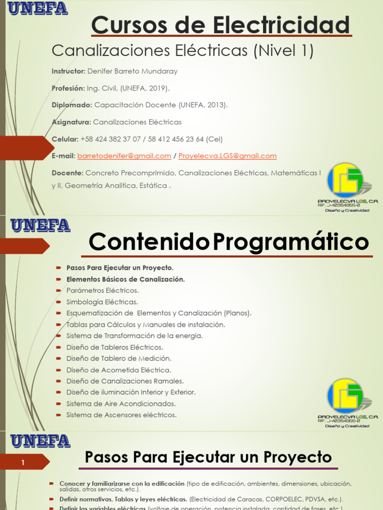 Canalizaciones Eléctricas (Nivel 1) Parte 1 | PDF | Enchufes y tomas de corriente alterna ...