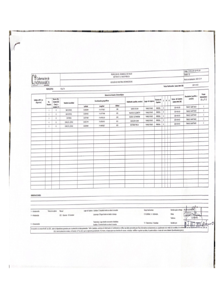 ACTIVIDAD 7. SANTIAGO TINOCO ENTREGA DE MUESTRAS | PDF