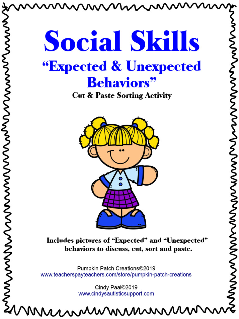 "Expected & Unexpected Behaviors": Social Skills | PDF